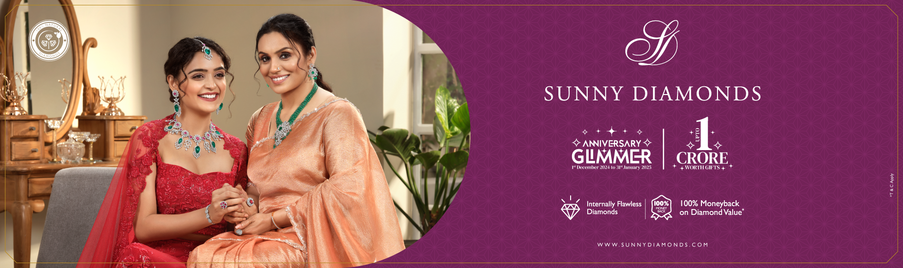 Buy Diamonds Online | Diamond Jewellery Store - Sunny Diamonds